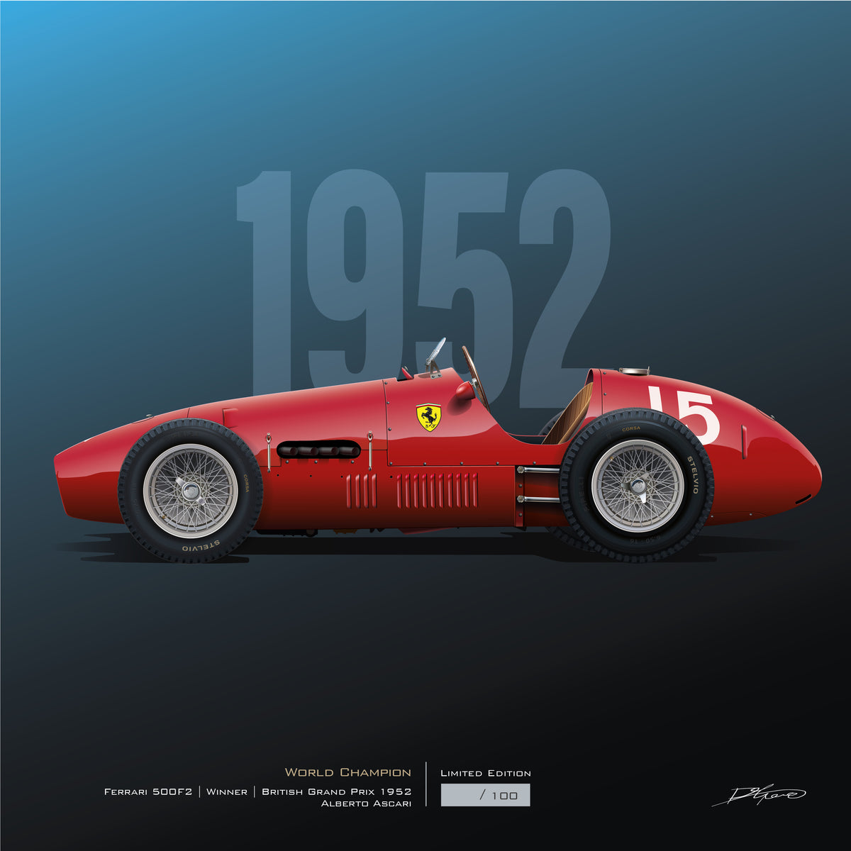 1952 Ferrari 500 F2 – Autografic