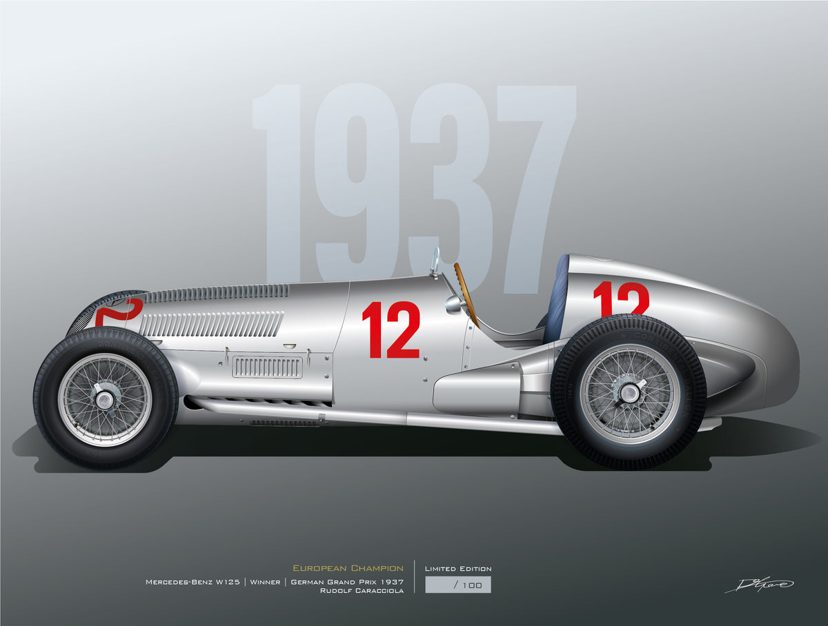 1937 Mercedes Benz W125 – Autografic