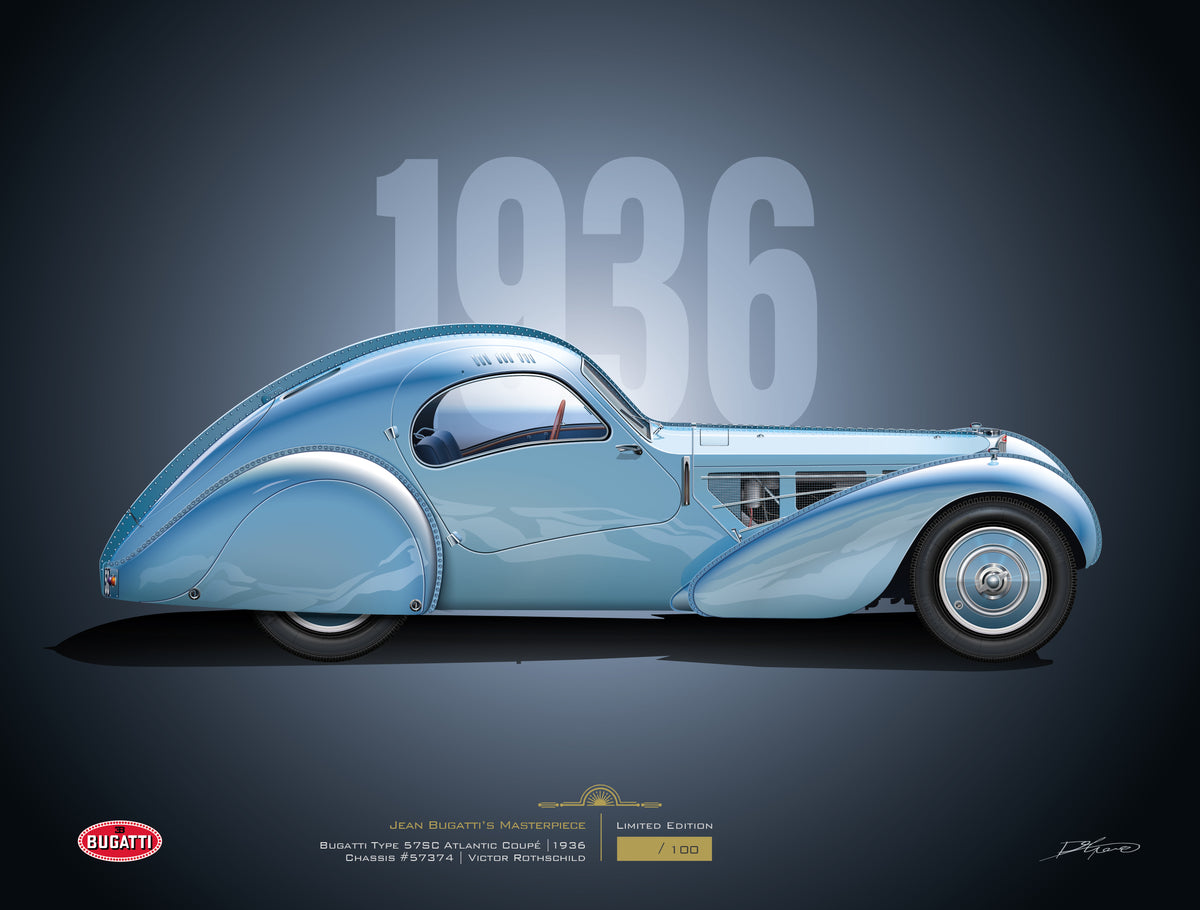 1936 Bugatti type 57SC Atlantic no.1 'Rothschild' – Autografic