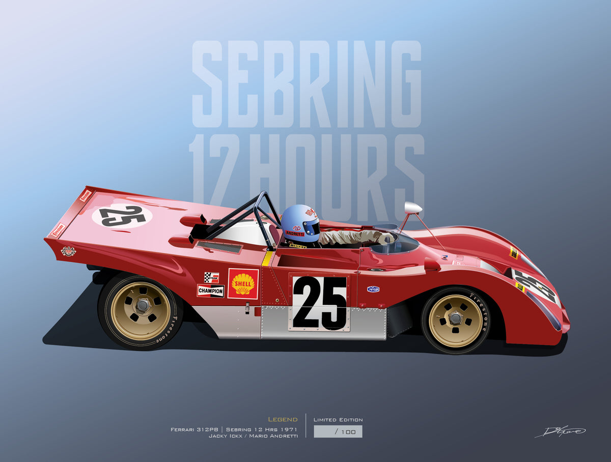 1971_Ferrari 312PB_Sebring – Autografic