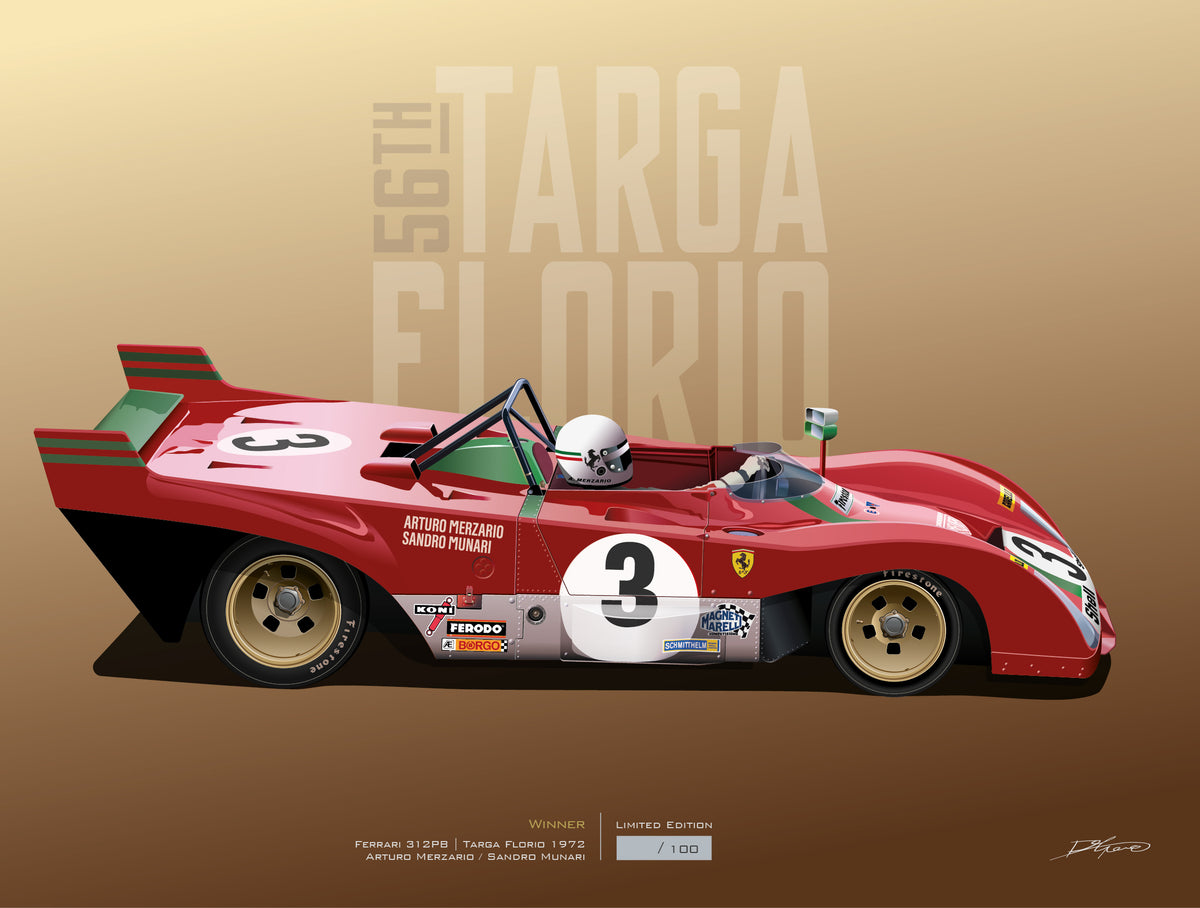 1972_Ferrari 312PB_Targa Florio – Autografic